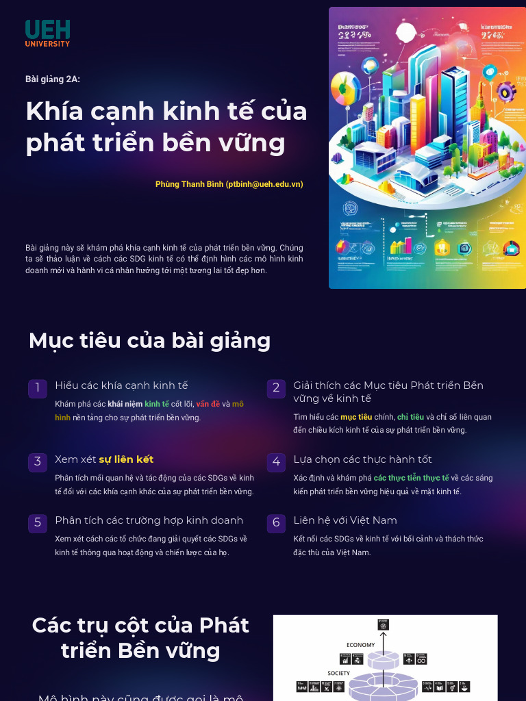 Bai Giang 2A Khia Canh Kinh Te Cua PTBV SDG 8 | PDF