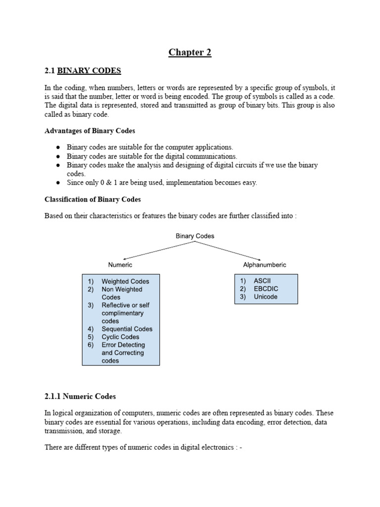 Binary Codes | PDF
