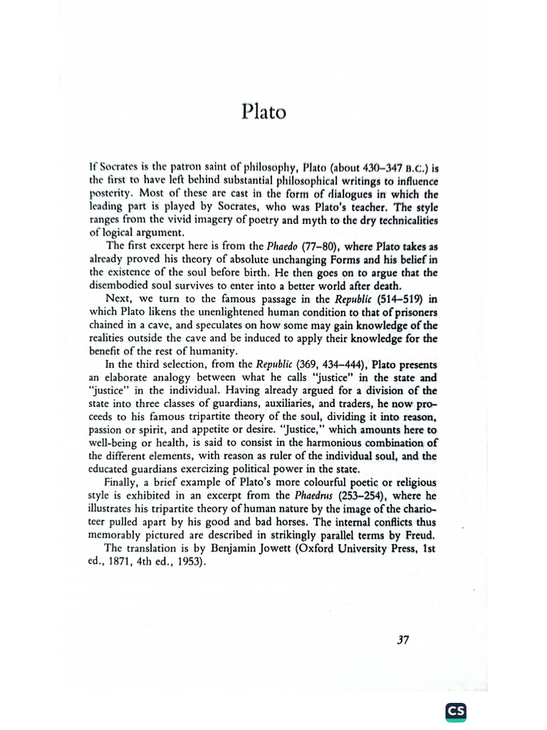 Text Selection For PLATO | PDF