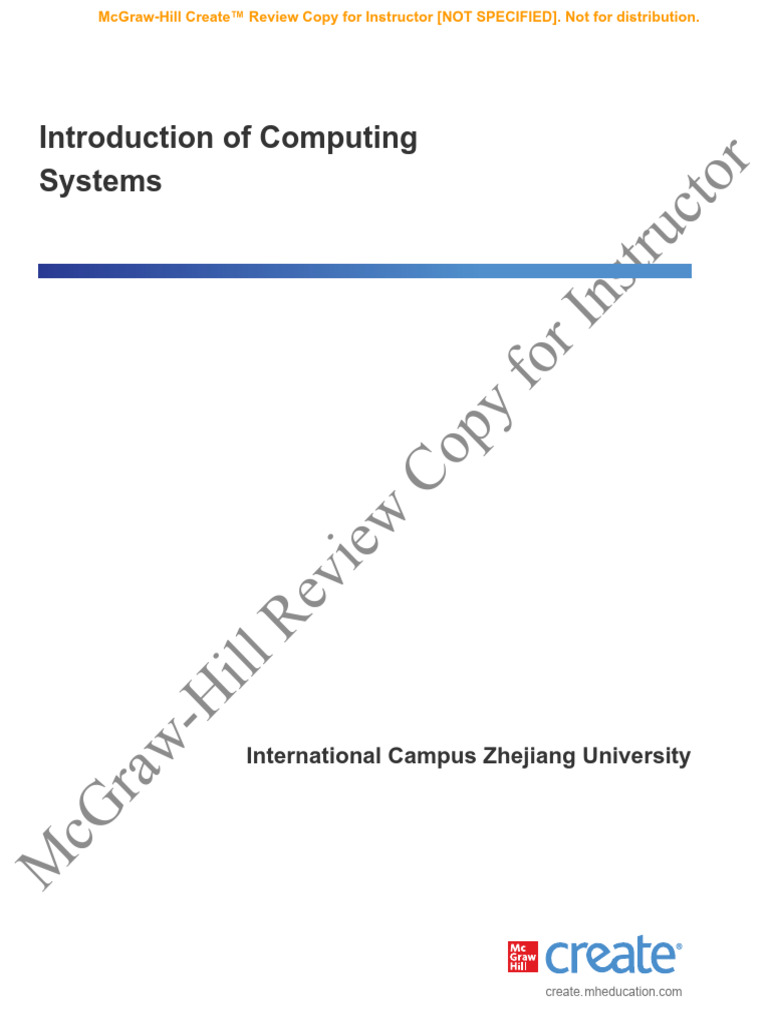 Introduction To Computing Systems - Chapter 1-2 | PDF