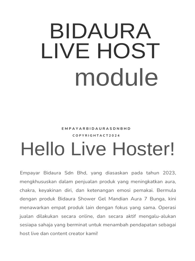 Modul LH Bidaura 0107 | PDF