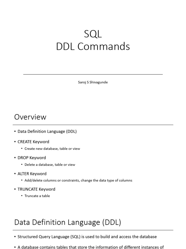 3.5. SQL_DDL_Commands | PDF