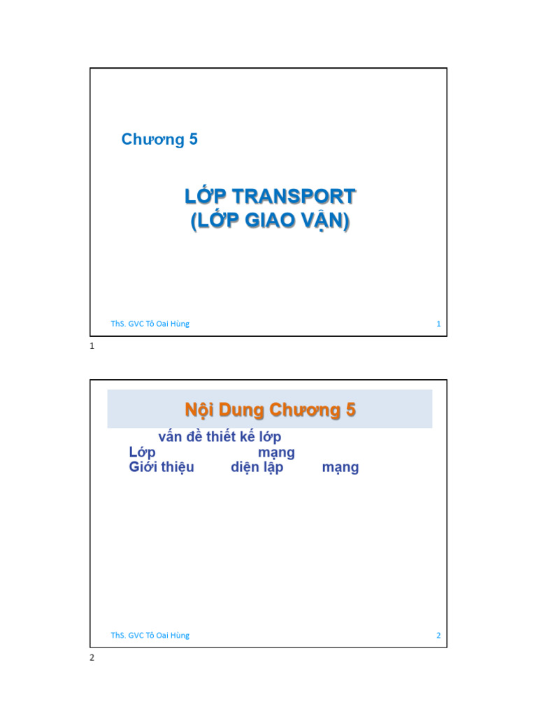 Chapter 5-Transport Final | PDF