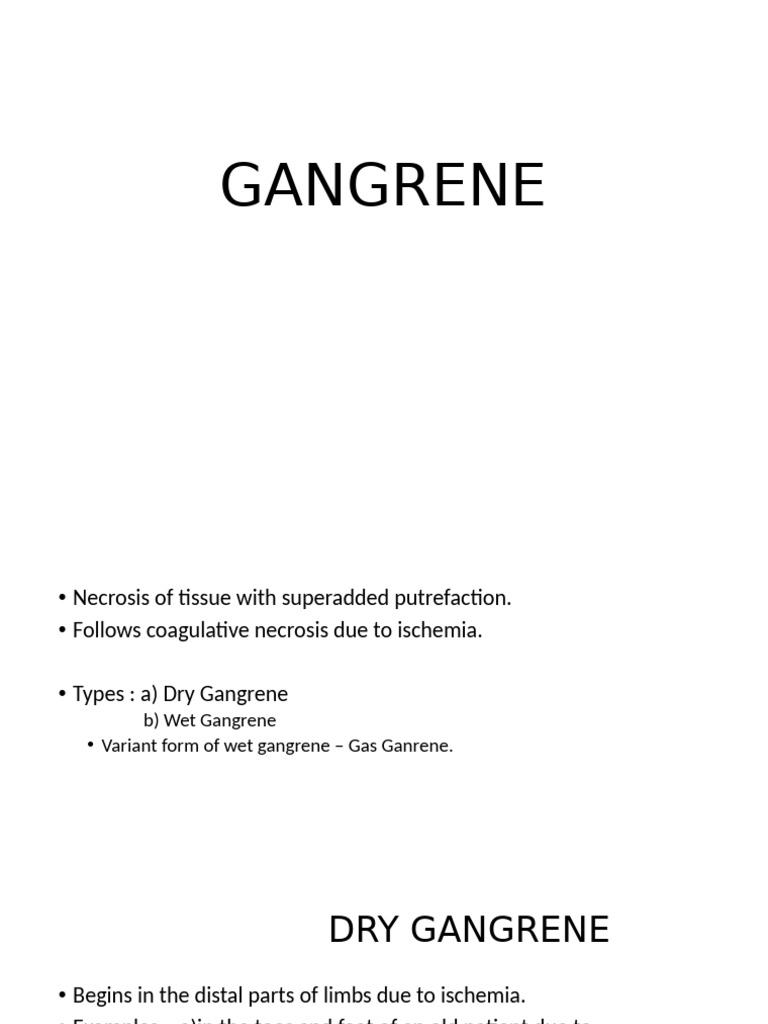 GANGRENE | PDF