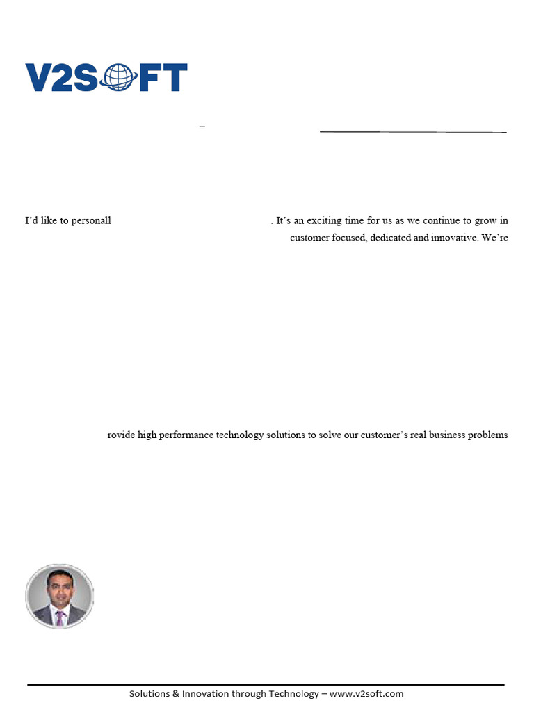 CEO Welcome Letter | PDF
