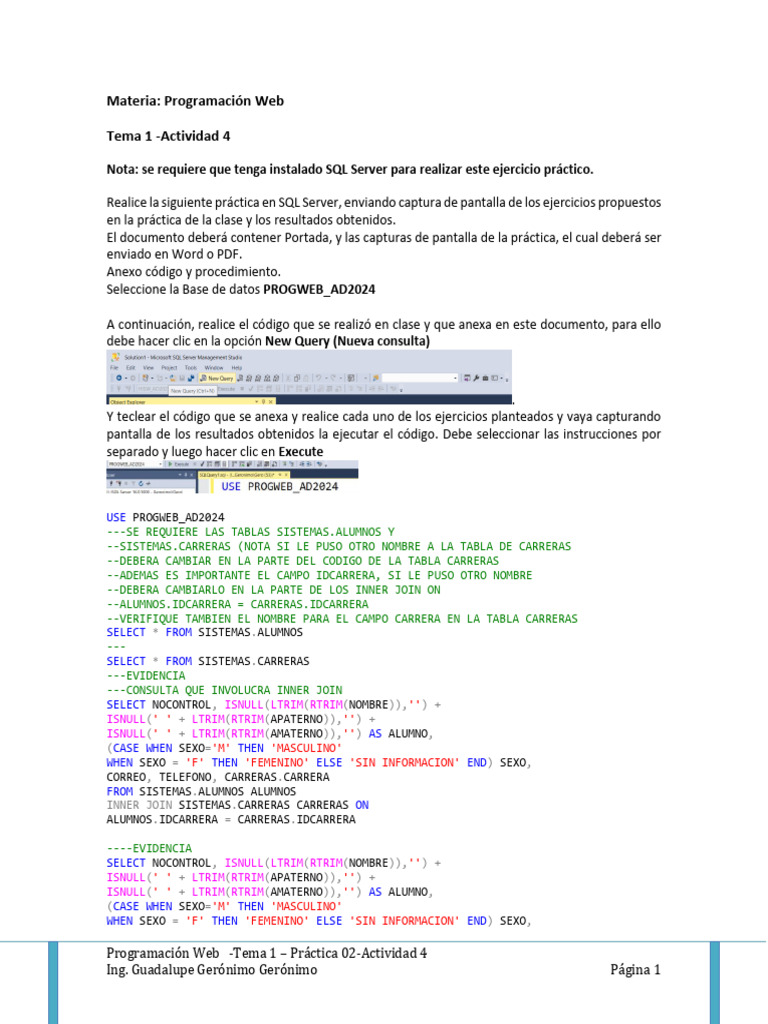 PW - Tema 1 - Practica 2-Actividad 4 - AD2024 | PDF