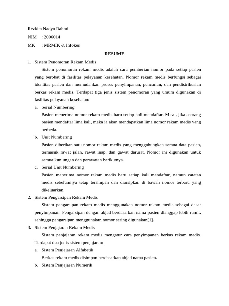 Tugas Resume MRM Rezkita | PDF