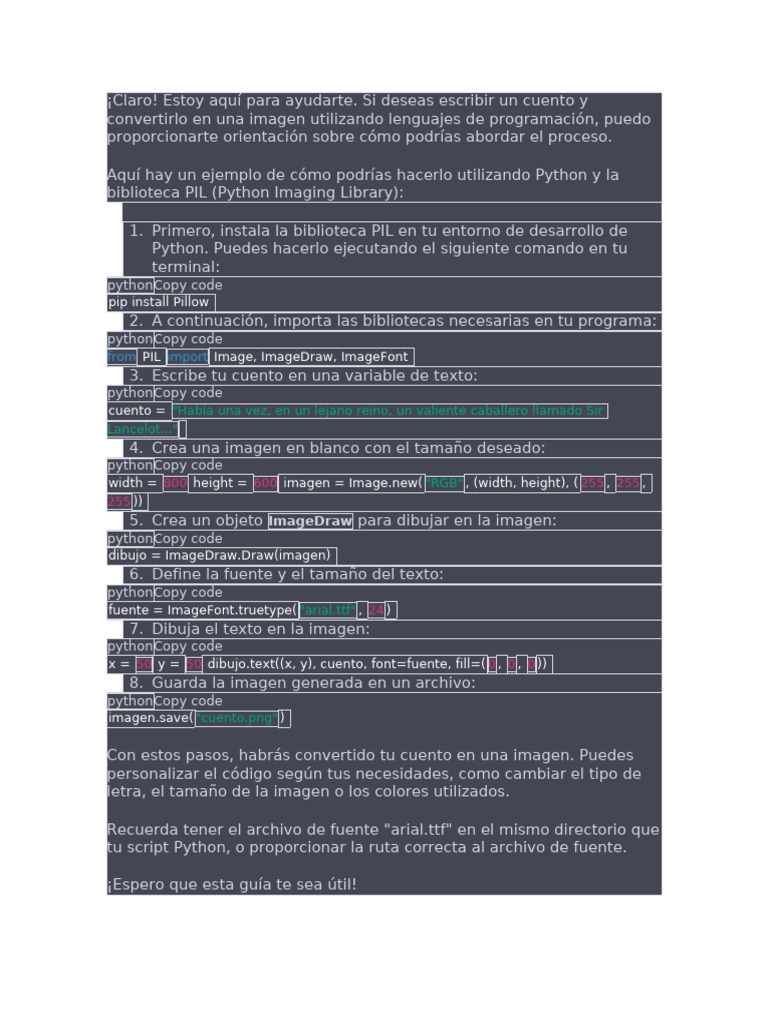 Creacion de Imagenes Con Phiton | PDF