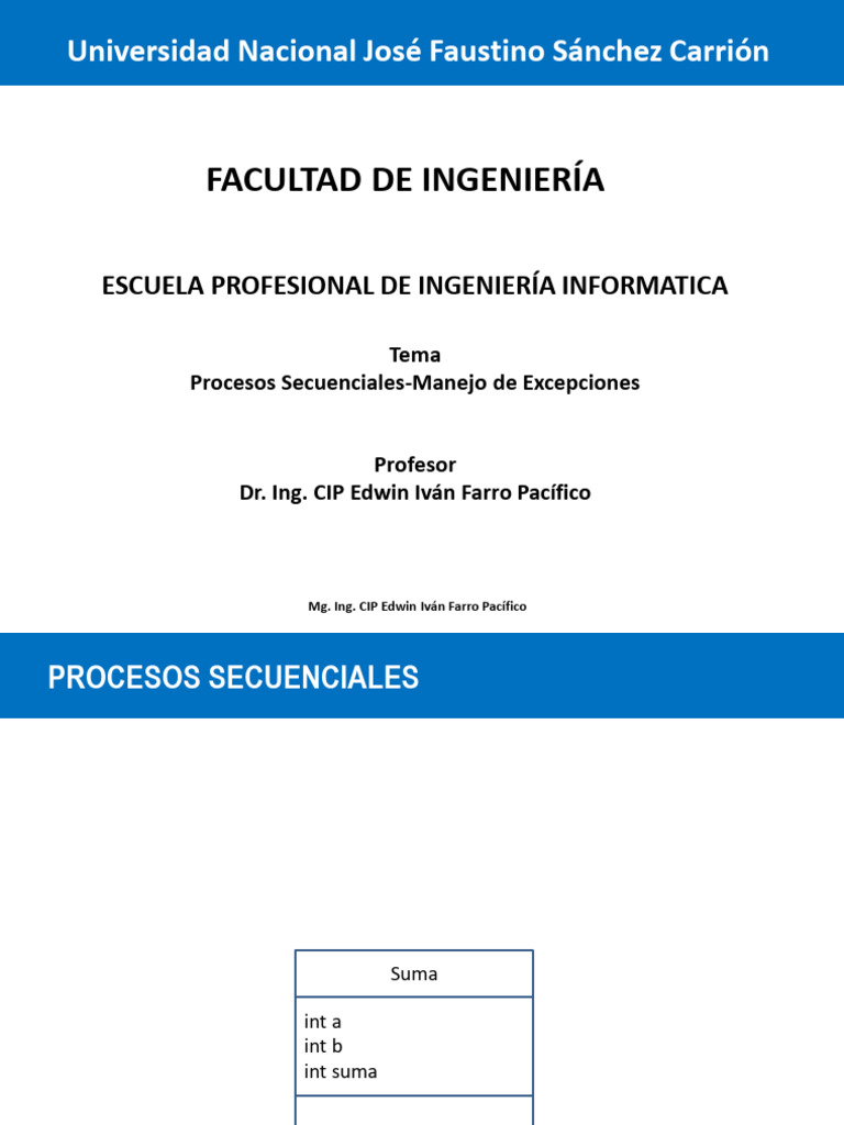 Sep02 Procesos Secuenciales | PDF