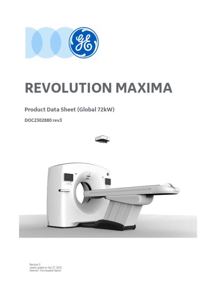 PDS Revolution Maxima | PDF | Ct Scan | Radiography