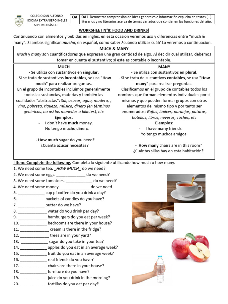 INGLÉS-GUÍA-N°8 | PDF