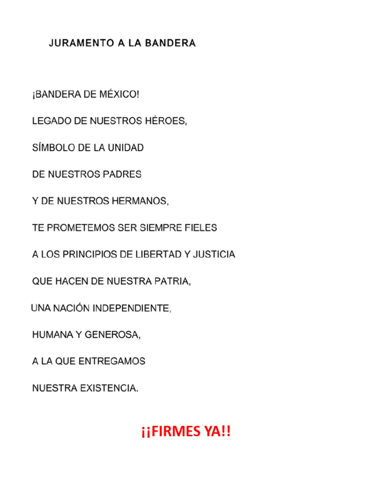 Juramento A La Bandera | PDF
