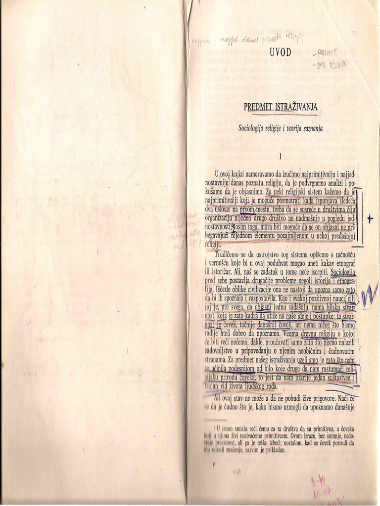 Emil Dirkem Elementarni Oblici Religijskog Zivota | PDF