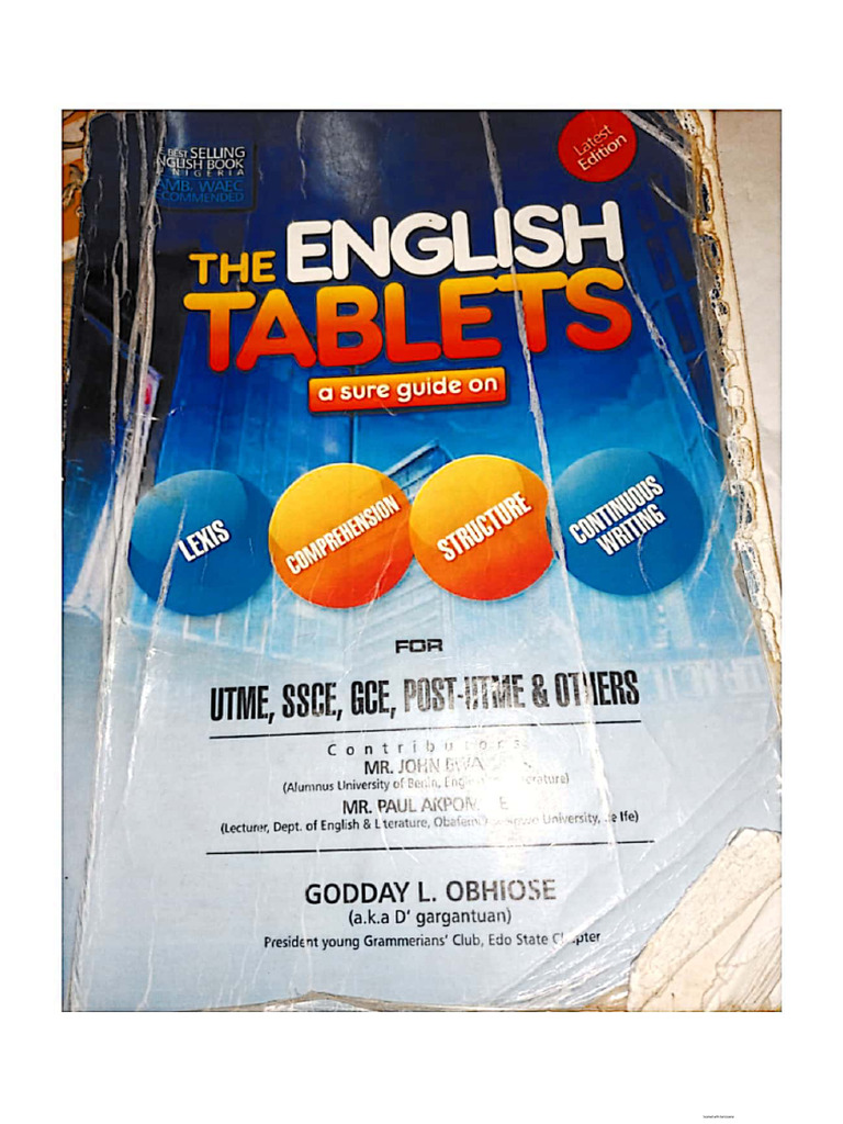 The English Tablets Textbook | PDF