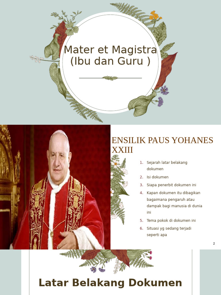 Mater Et Magistra | PDF