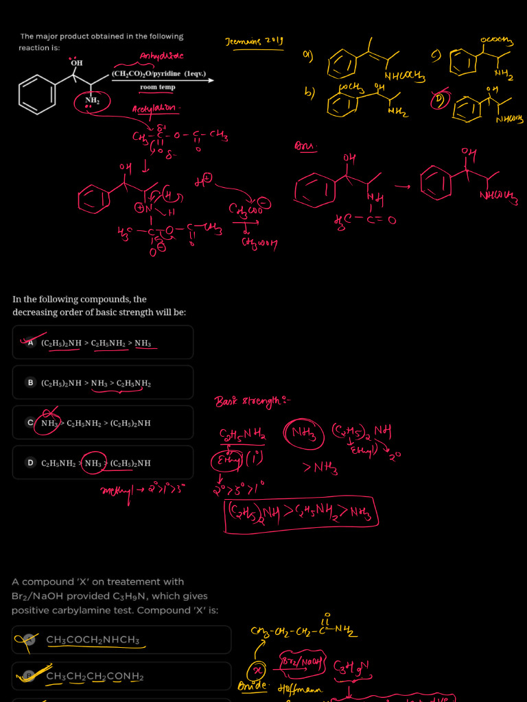 amines pyq | PDF