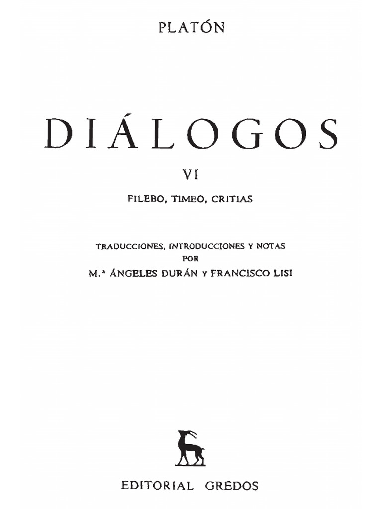 Platón Timeo | PDF