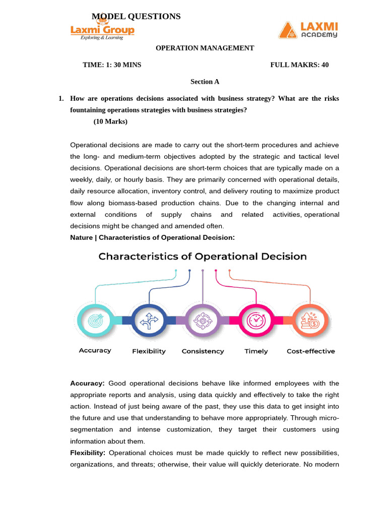Operation Management | PDF