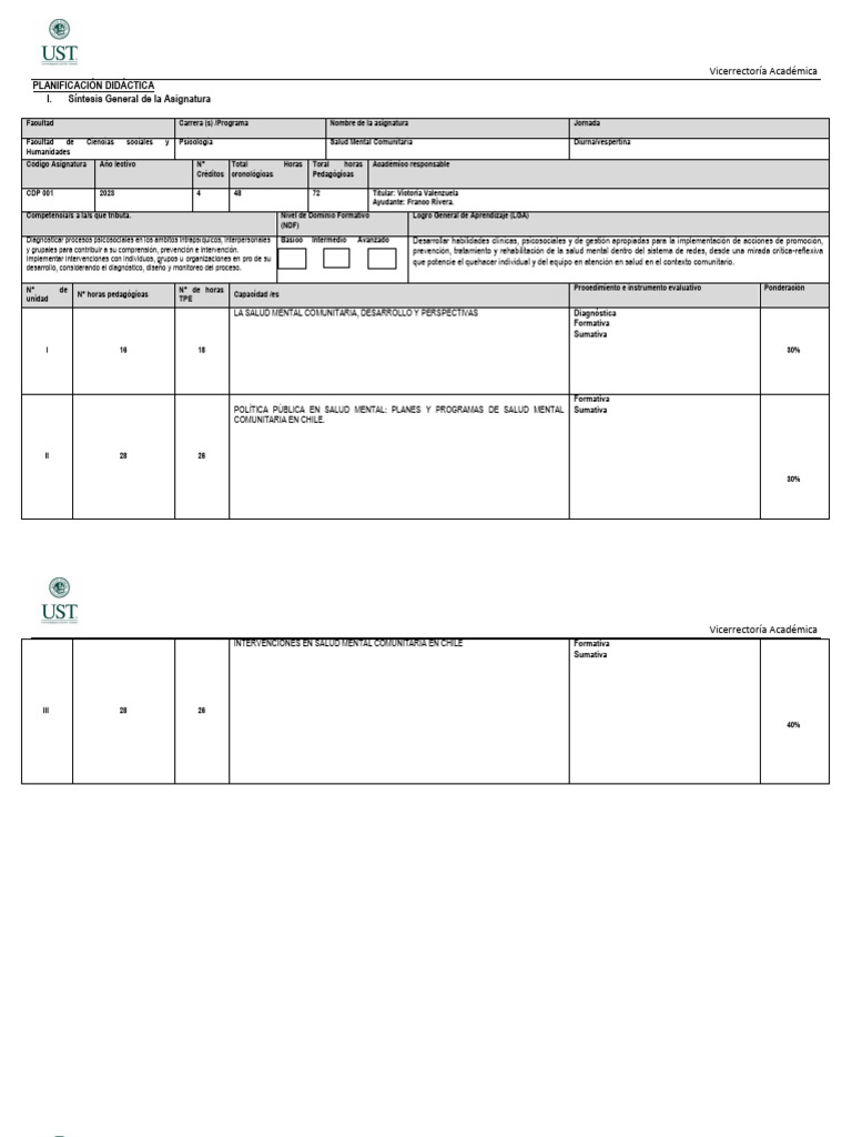 Planificación Didáctica SMC 2024 Sección MVVS | PDF