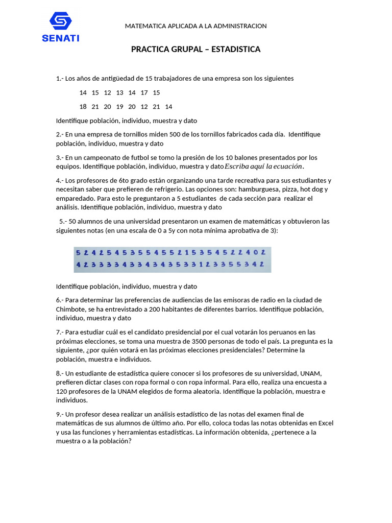Practica Grupal - Estadistica | PDF