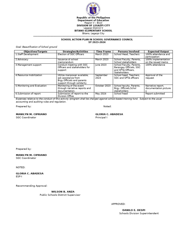 sgc action plan | PDF
