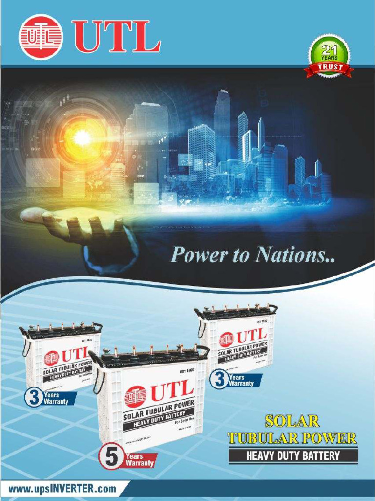 Utl Solar Battery | PDF