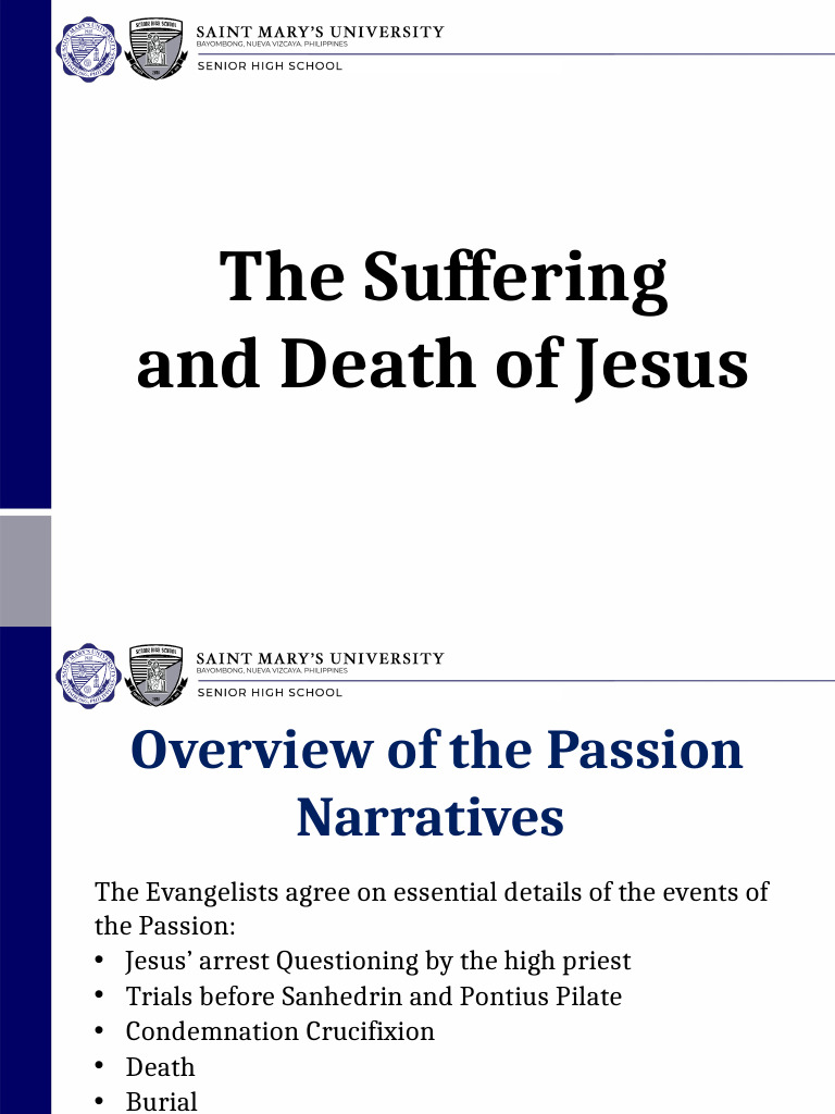 Passion and Death of Jesus | PDF