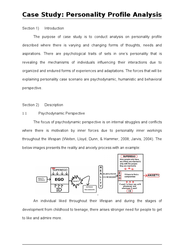 Case Study: Personality Profile Analysis | PDF | Psychodynamics | Id