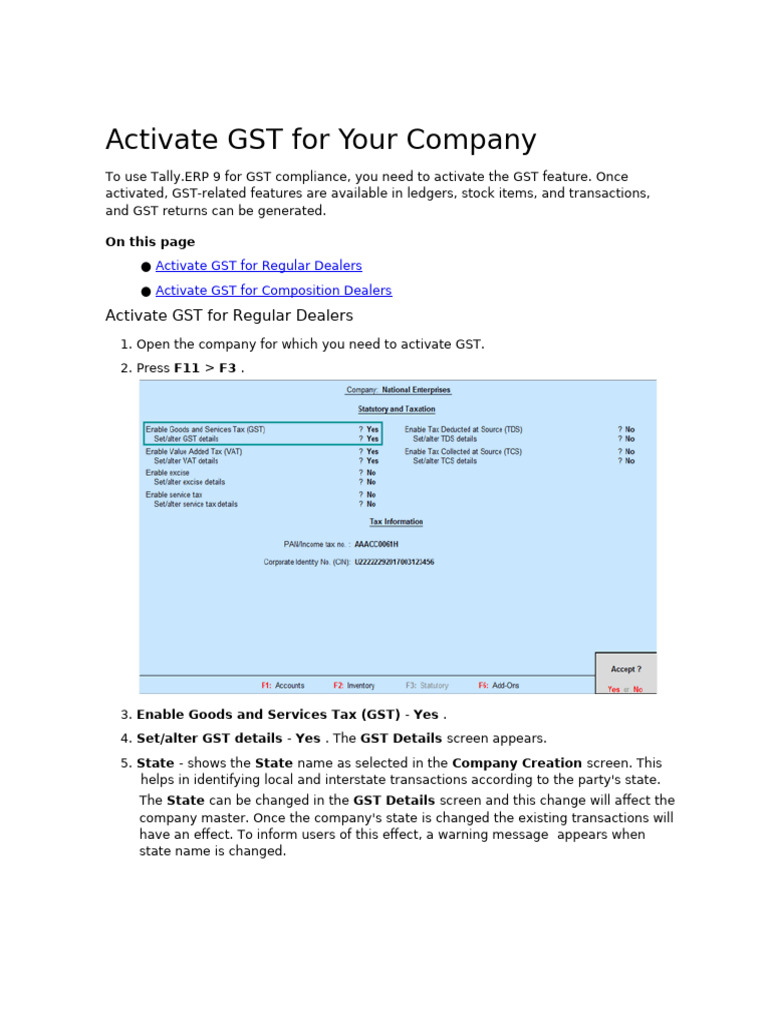 GST in Tally | PDF