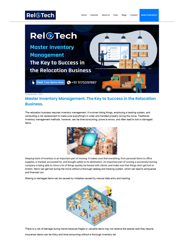 Master Inventory Management. The Key To Success in The Relocation ...