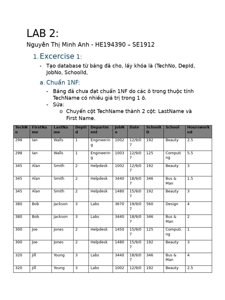 Lab2 Dbi He194390 | PDF