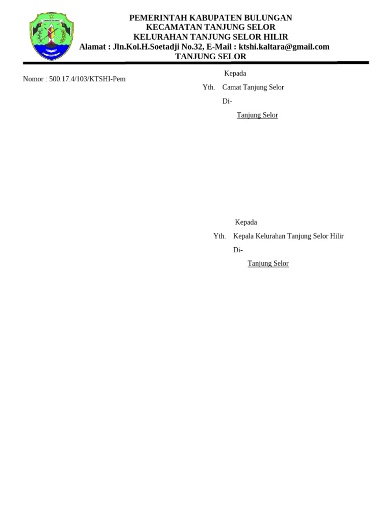 Kop Surat | PDF