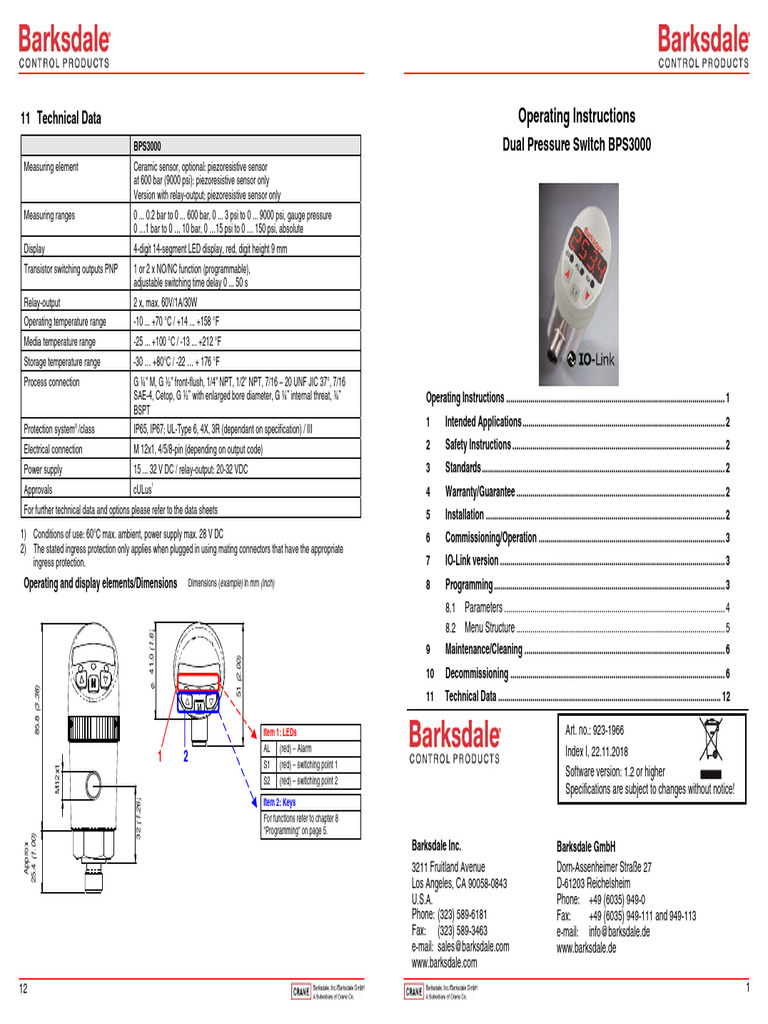 Ba bps3000 923 1966 I en | PDF