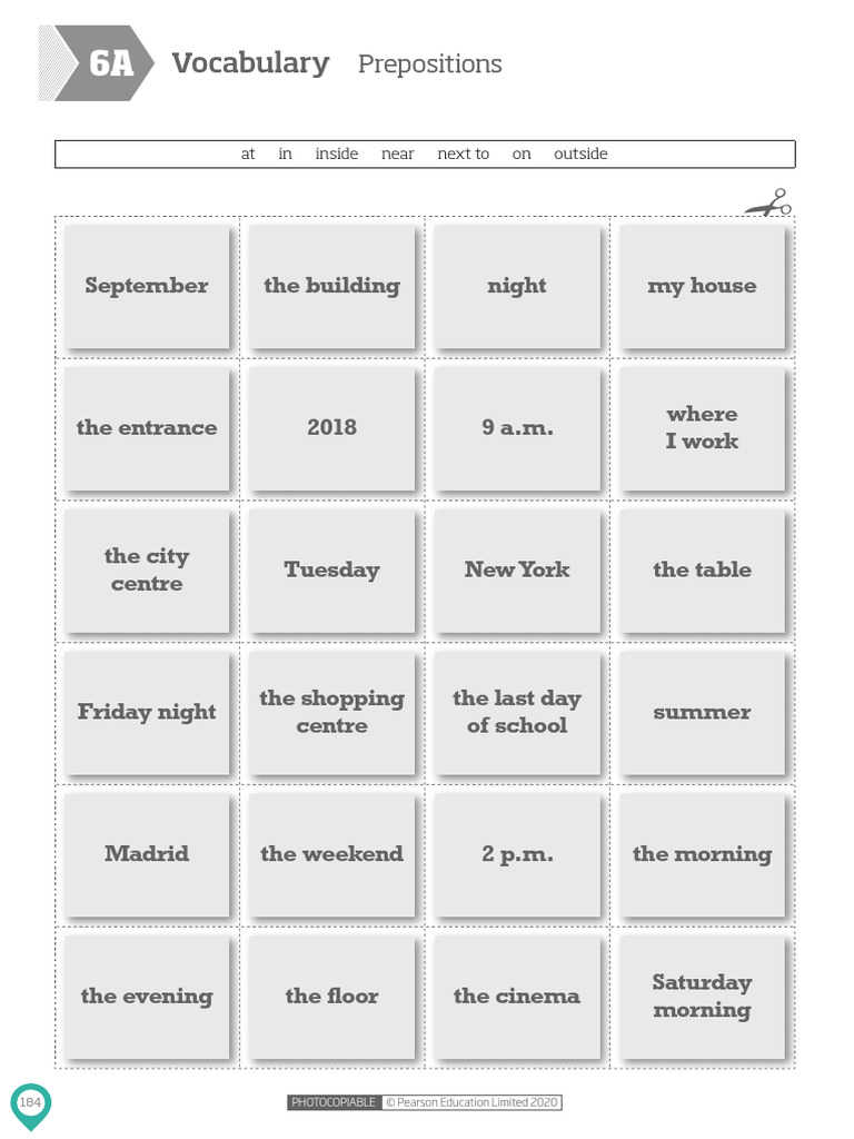 Prepositions 1 | PDF