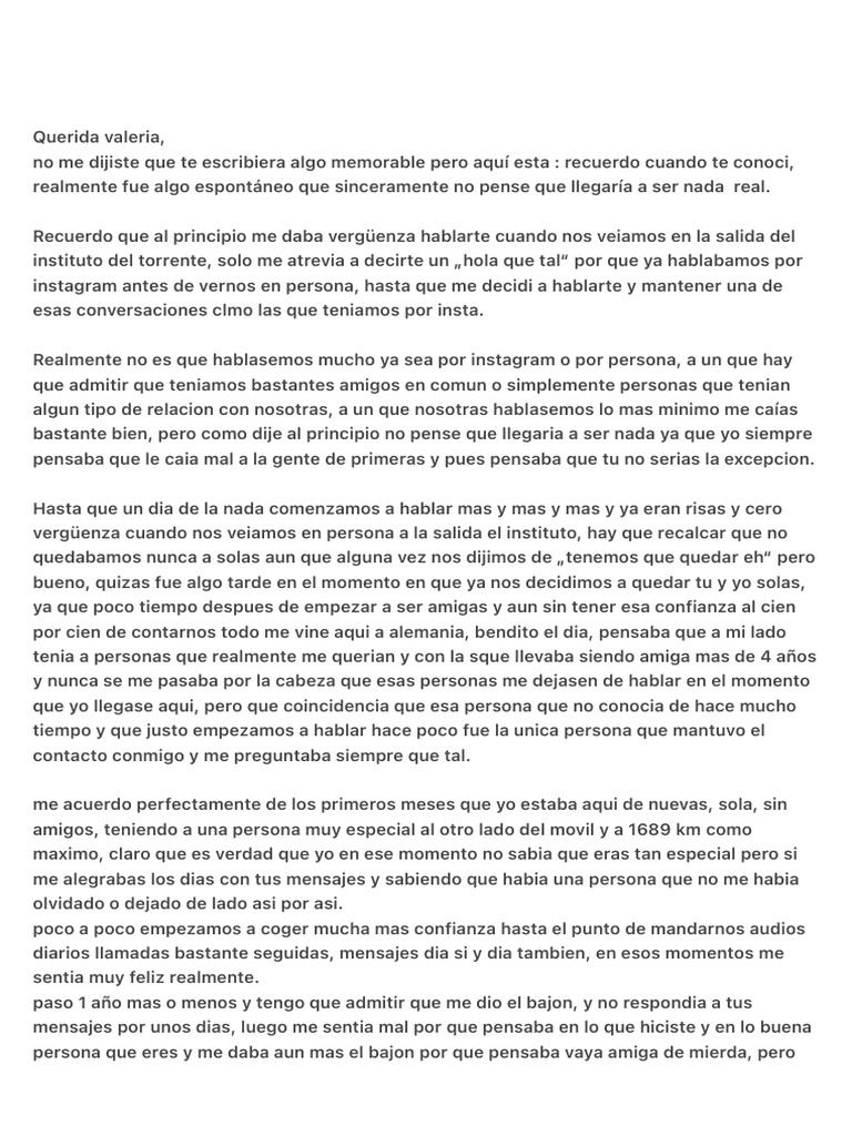 Querida valeria, | PDF