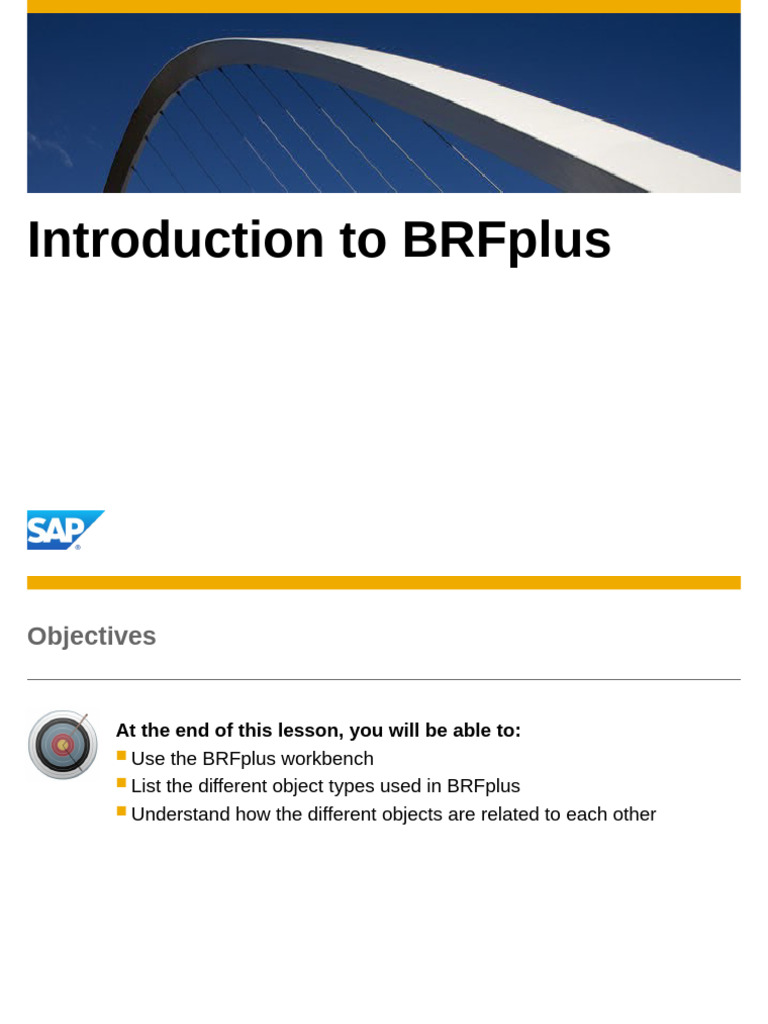 BRFplus Training Introduction | PDF