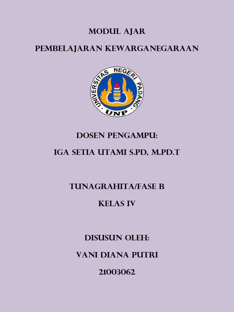 Modul Ajar PKN | PDF