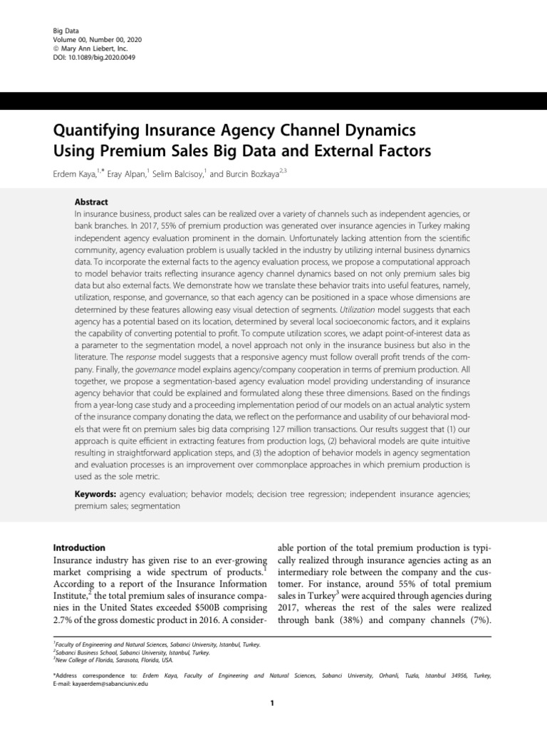 Agency Model Segmentation | PDF