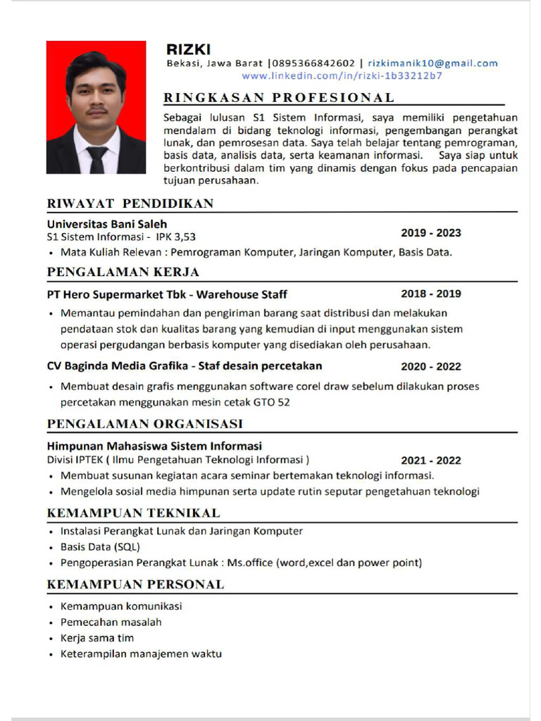CV - Rizki | PDF