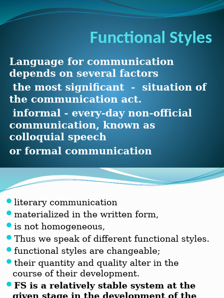 Functional Styles | PDF