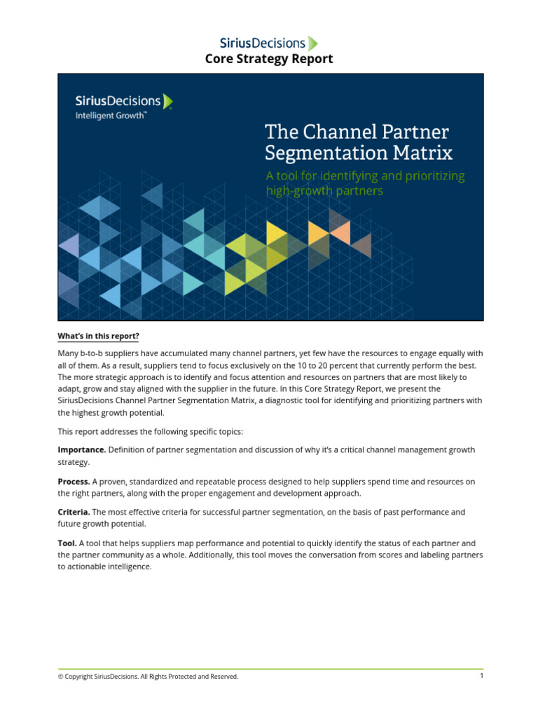 siriusdecisions-core-strategy-report-the-channel-partner-segmentation ...
