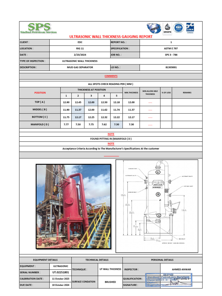Mud Gas Separator | PDF