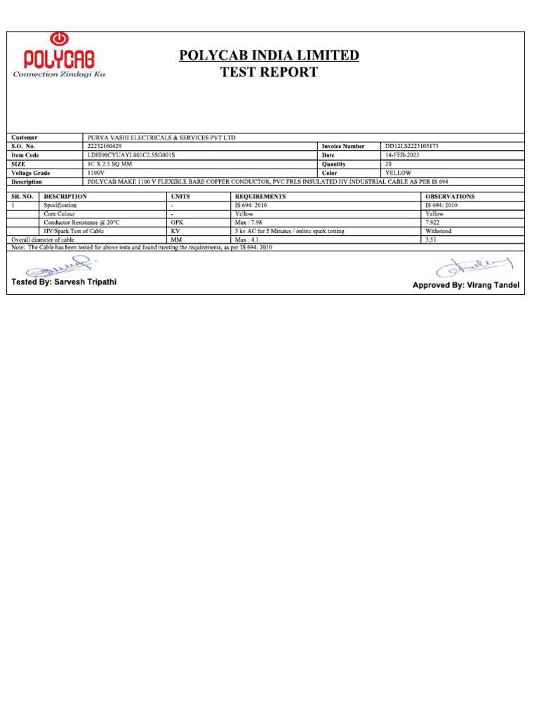 BSL TCS Wire RTC | PDF