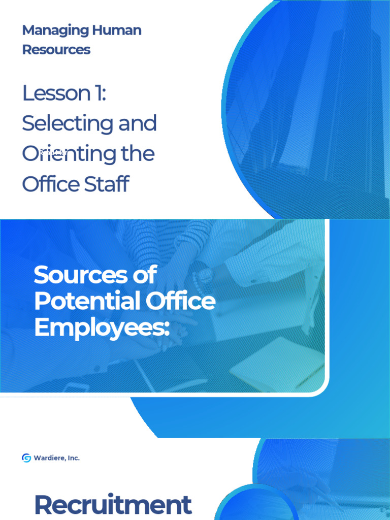 White and Blue Modern Human Resources Management Presentation ...