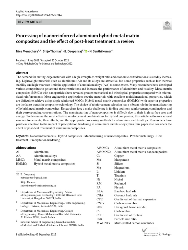 Nice Review - Springer | PDF