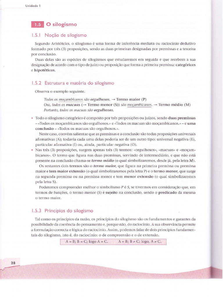 Silogismo apontamentos | PDF