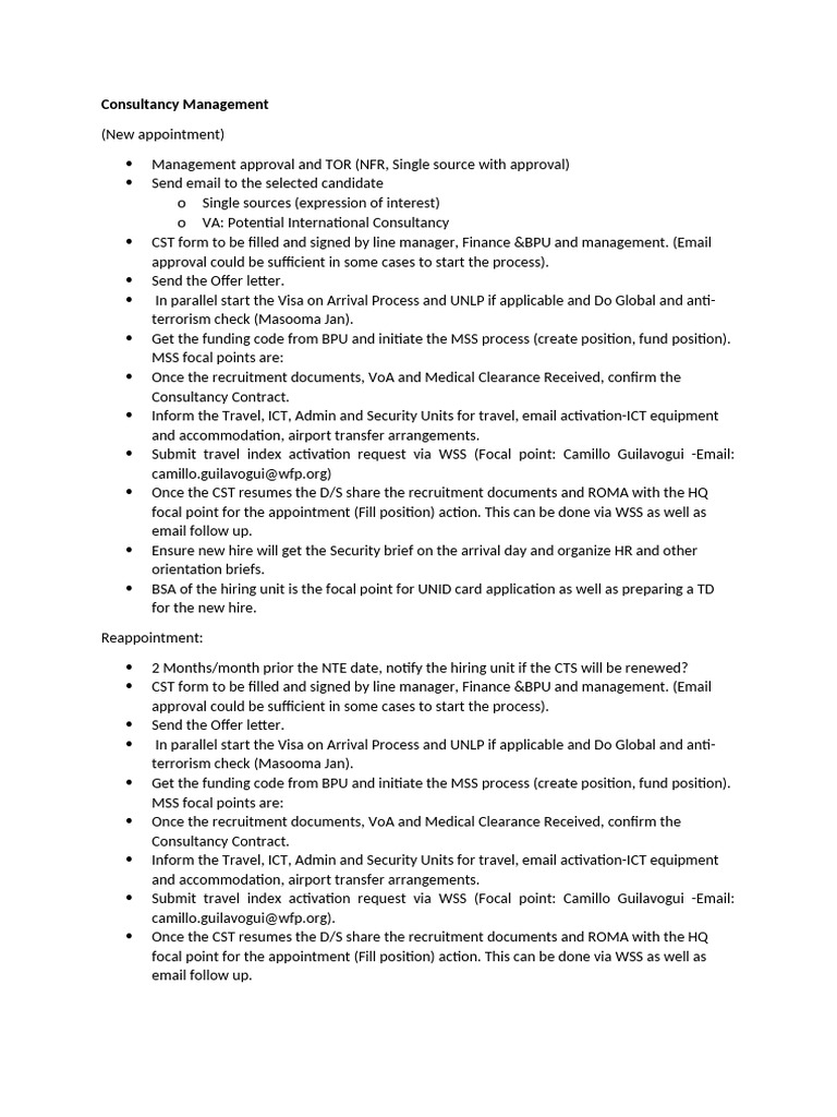 Consultancy Management | PDF