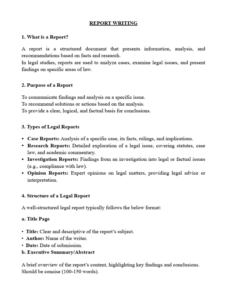 Report Writing | PDF