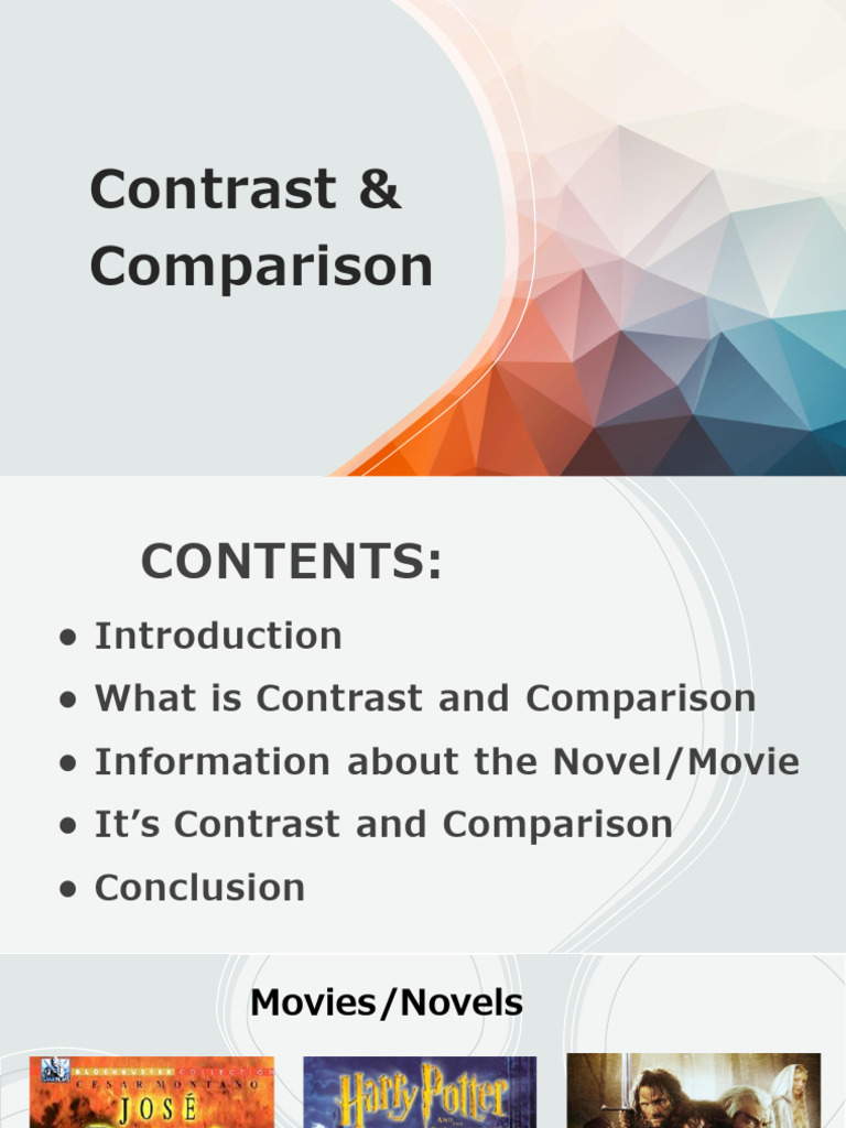 Presentation (English - Comparison and Contrast) | PDF