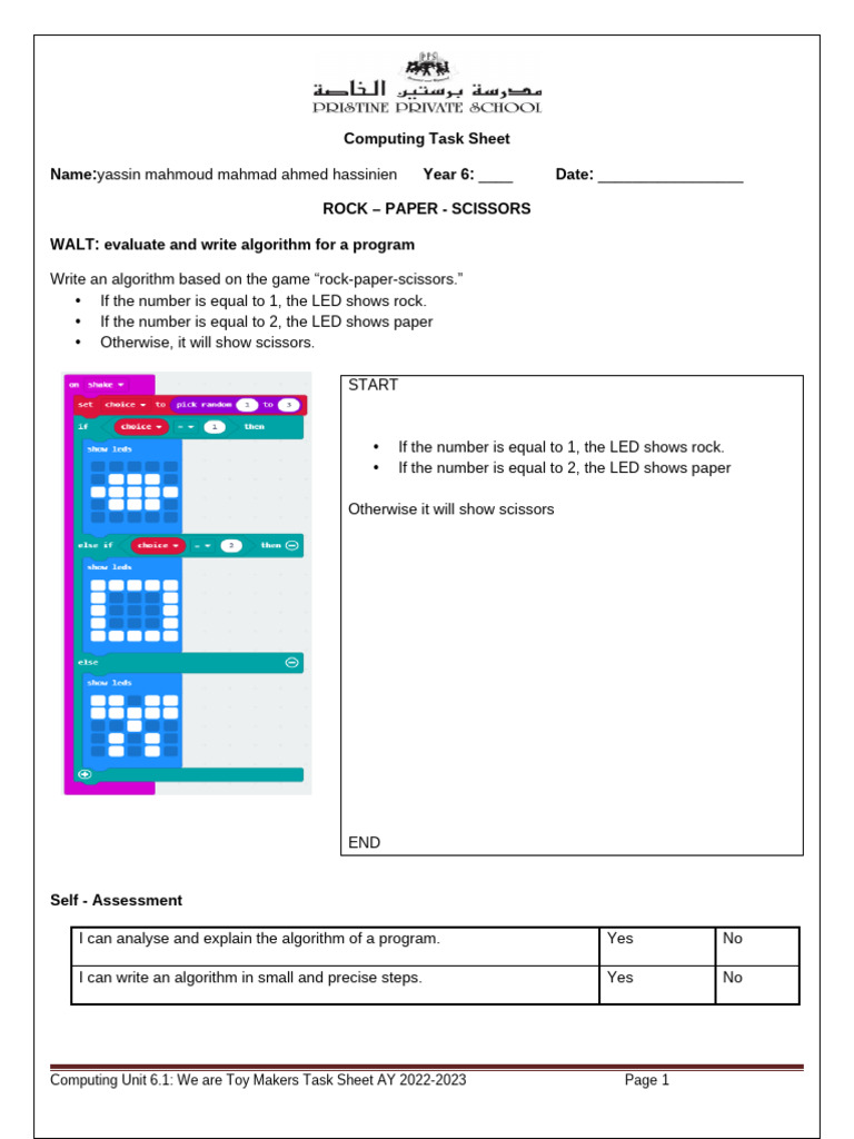 TS3 Write an algorithm | PDF